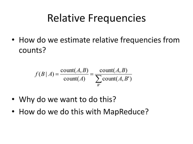 MapReduce Algorithm Design - Parallel Reduce Operations | PPT MapReduce Algorithm Design - Parallel Reduce Operations | PPT