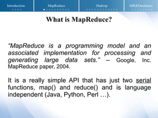 MapReduce and Hadoop | PPT