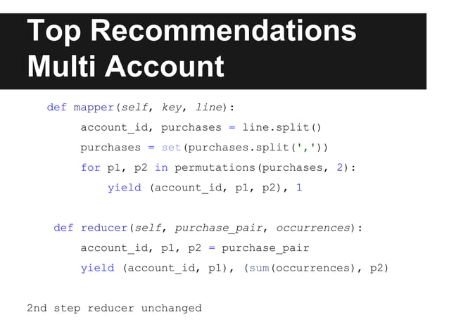 Map reduce: beyond word count | PPT