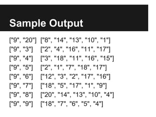 Map reduce: beyond word count | PPT