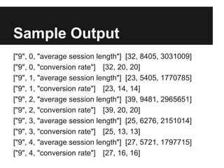 Map reduce: beyond word count | PPT