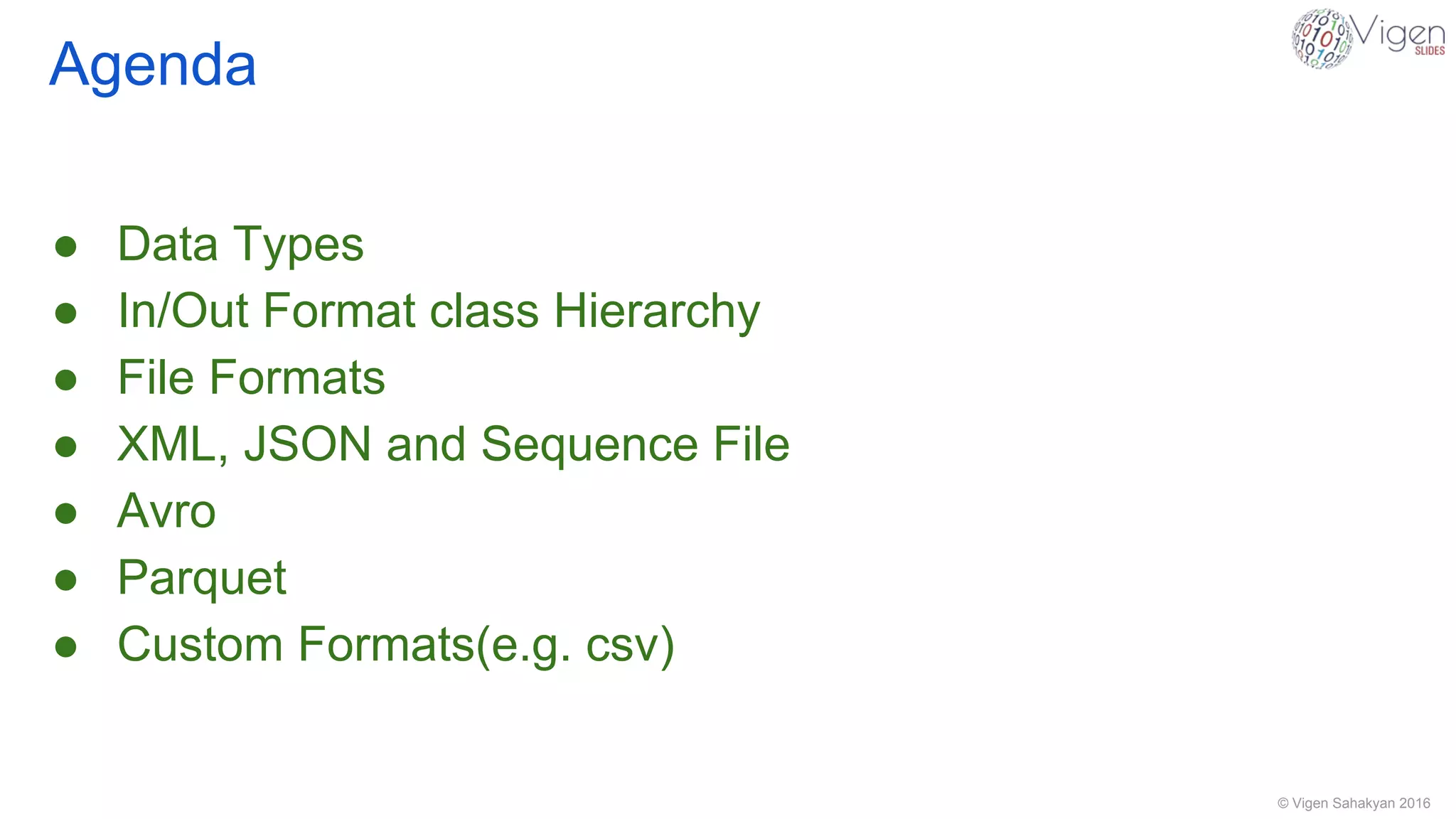 Map Reduce data types and formats | PDF