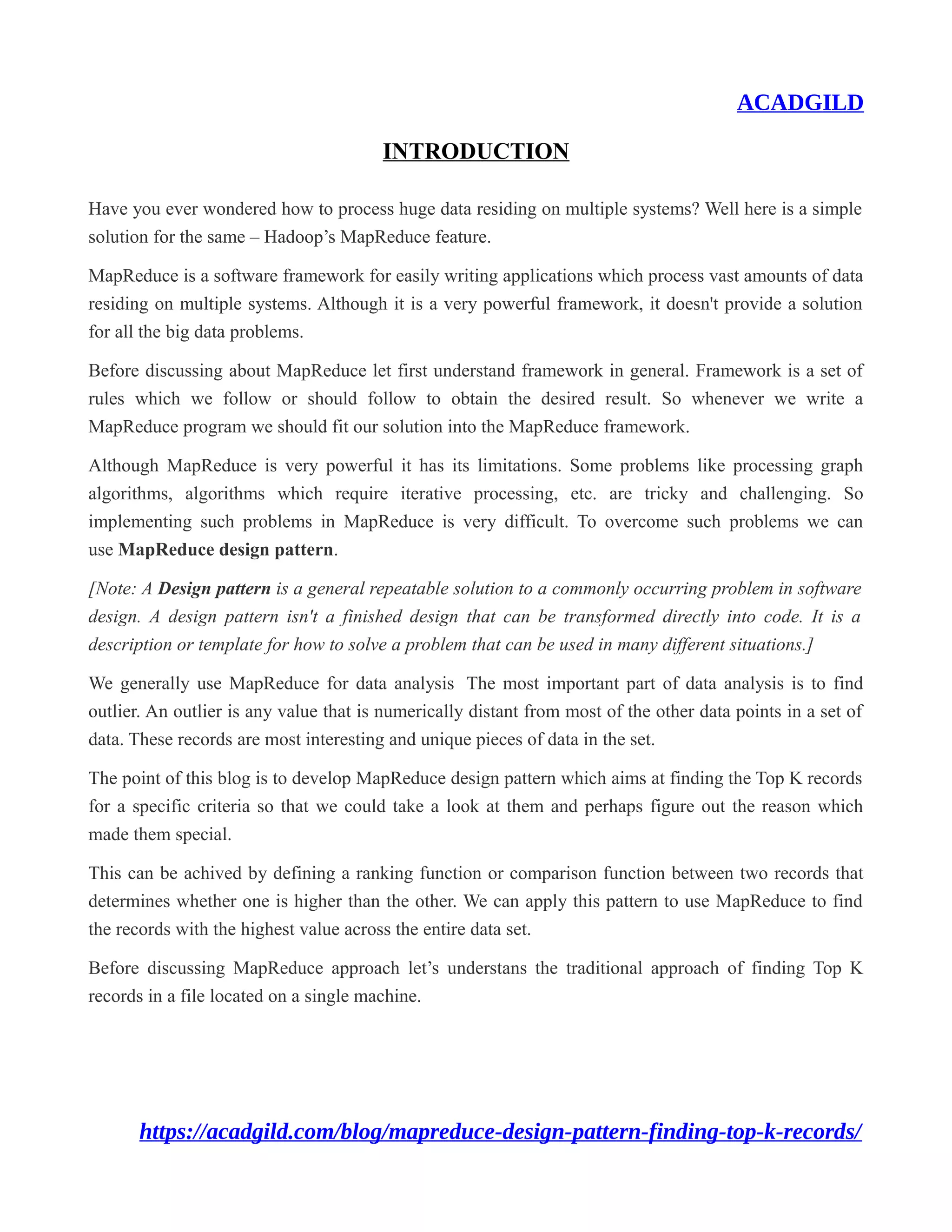 ACADILD:: HADOOP LESSON | ODT