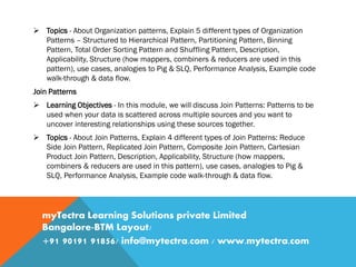 The MapReduce Design Patterns Training in Banhgalore | PDF