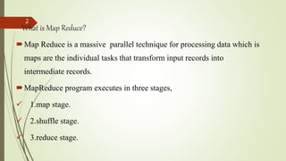 MAP REDUCE SLIDESHARE | PPTX | Programming Languages | Computing