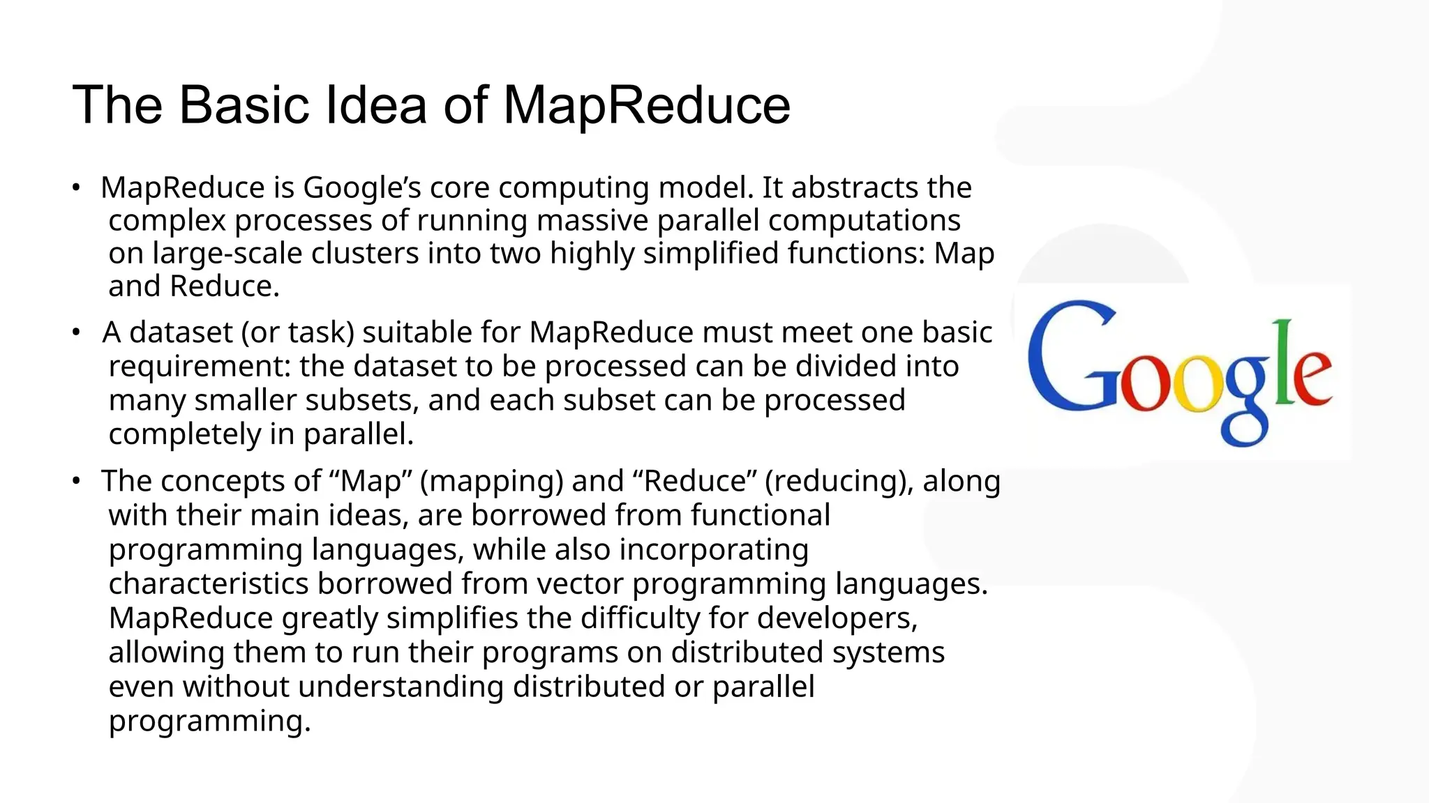 A Detailed Introduction to MapReduce Architecture and Processing Model | PPTX