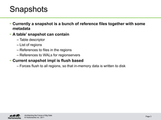 Mapreduce over snapshots | PPT