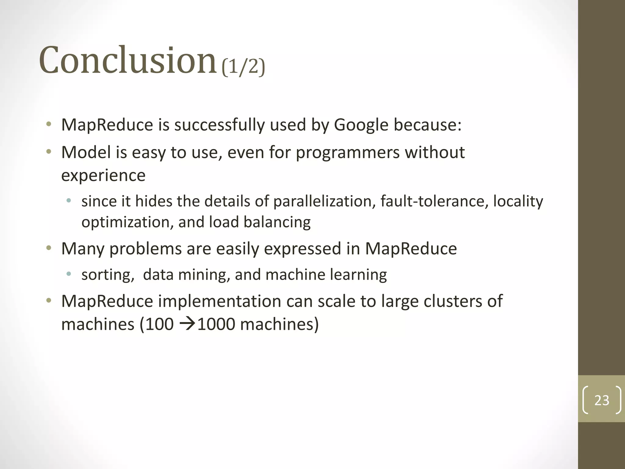 Map reduce presentation | PPTX | Programming Languages | Computing