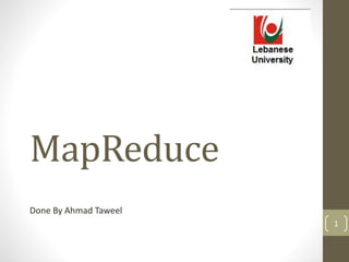 Map reduce presentation | PPTX