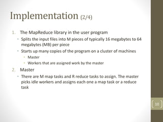 Map reduce presentation | PPTX | Programming Languages | Computing