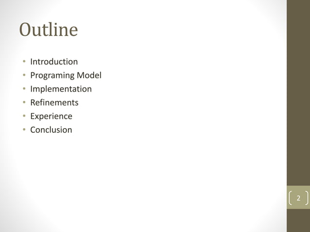 Map reduce presentation | PPTX | Programming Languages | Computing