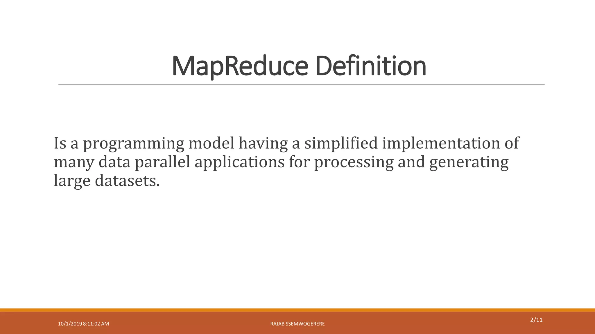 Map reduce presentation | PPT