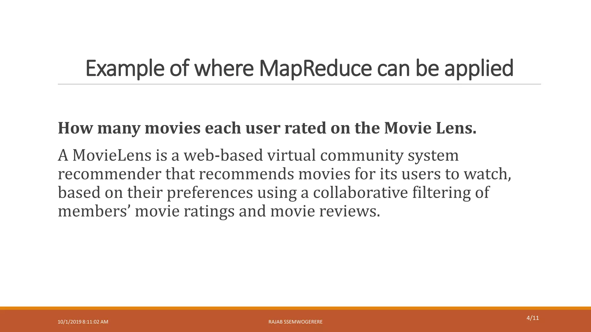 Map reduce presentation | PPT
