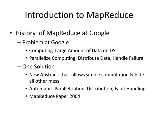 Map reduce programming model to solve graph problems | PPTX | 3-D ...