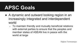 ASEAN Political-Security Community and ASEAN Regional Forum | PPT
