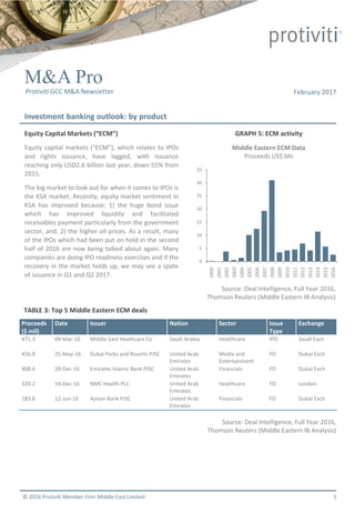 Protiviti M&A Pro - GCC 2017 outlook | PDF