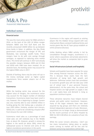 Protiviti M&A Pro - GCC 2017 outlook | PDF