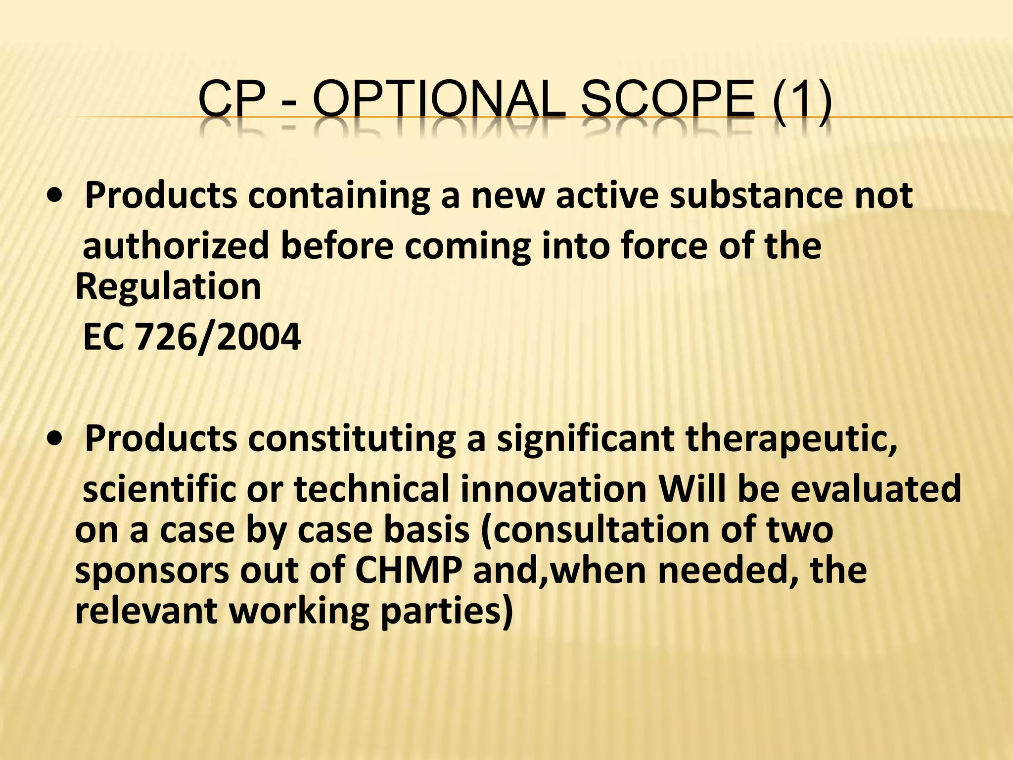 Marketing Authorization Procedure in European Union | PPTX