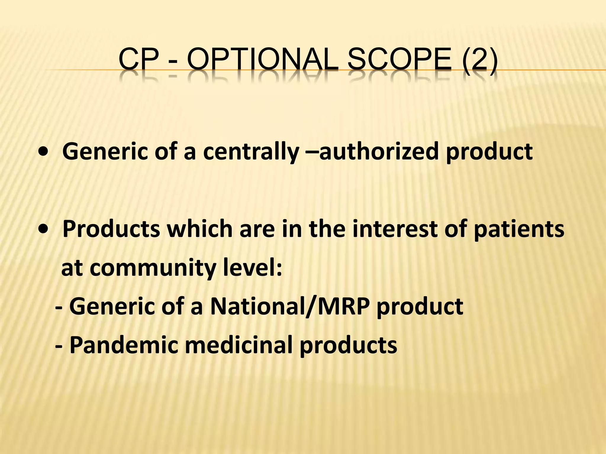 Marketing Authorization Procedure in European Union | PPTX