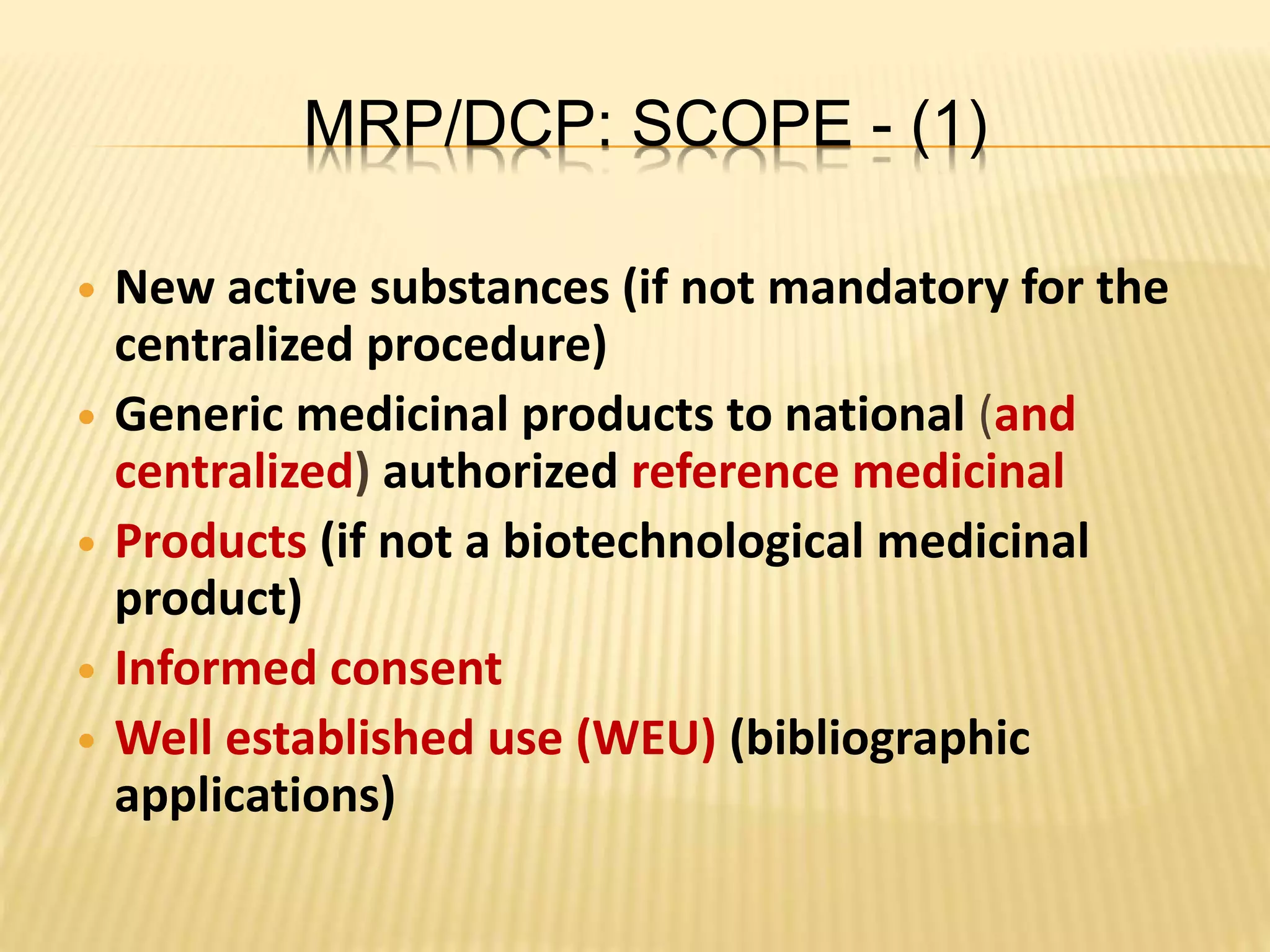 Marketing Authorization Procedure in European Union | PPTX