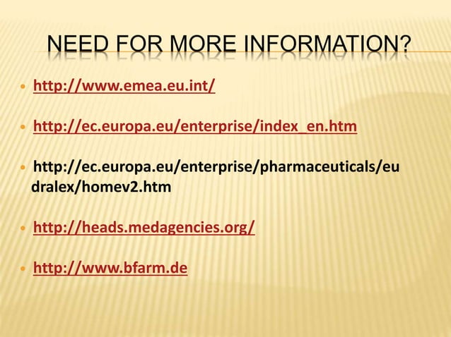 Marketing Authorization Procedure in European Union | PPTX ...