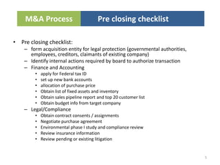 M&a process | PPTX