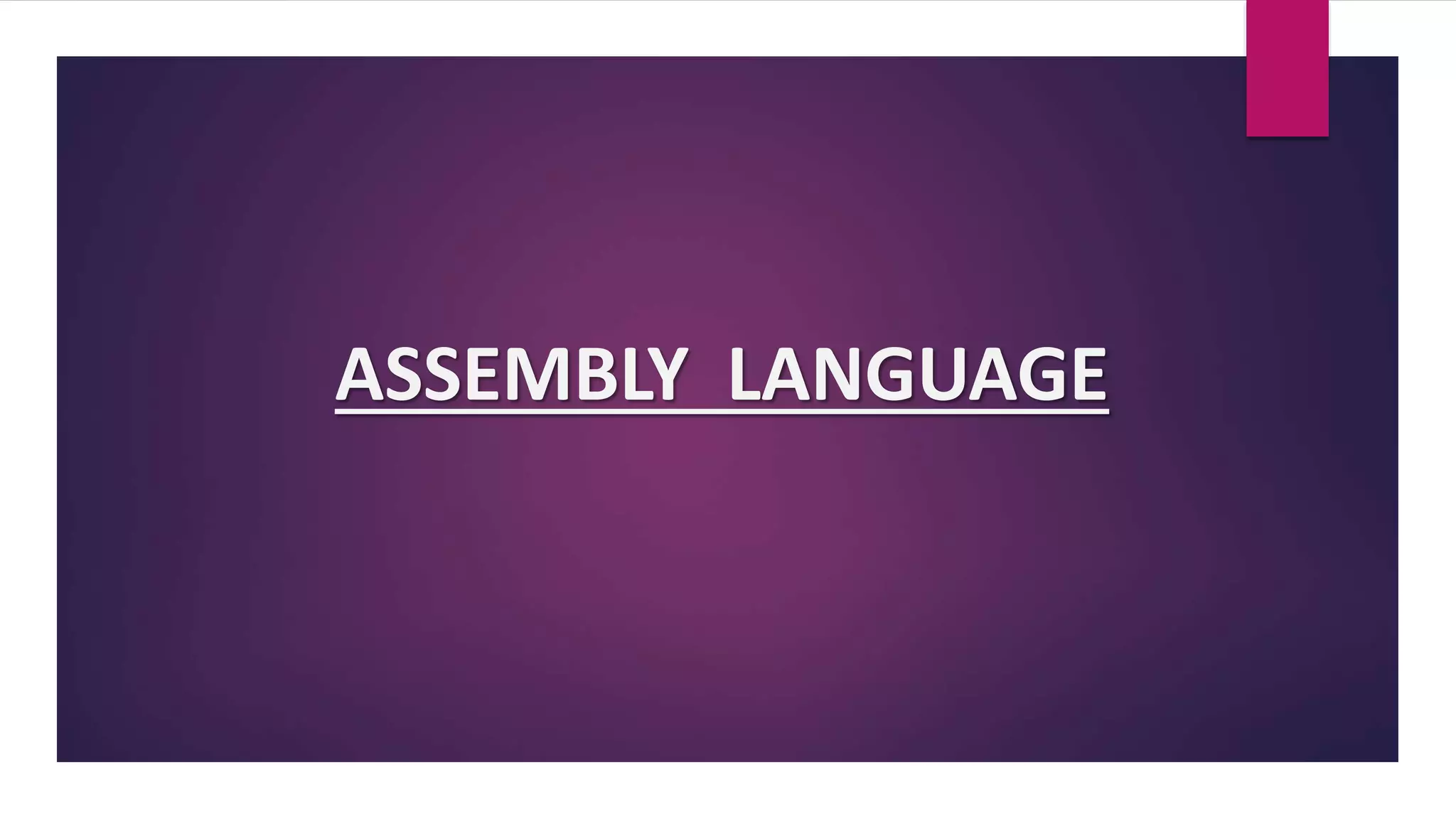 Assembly language (Example with mapping from C++ to Assembly) | PPT