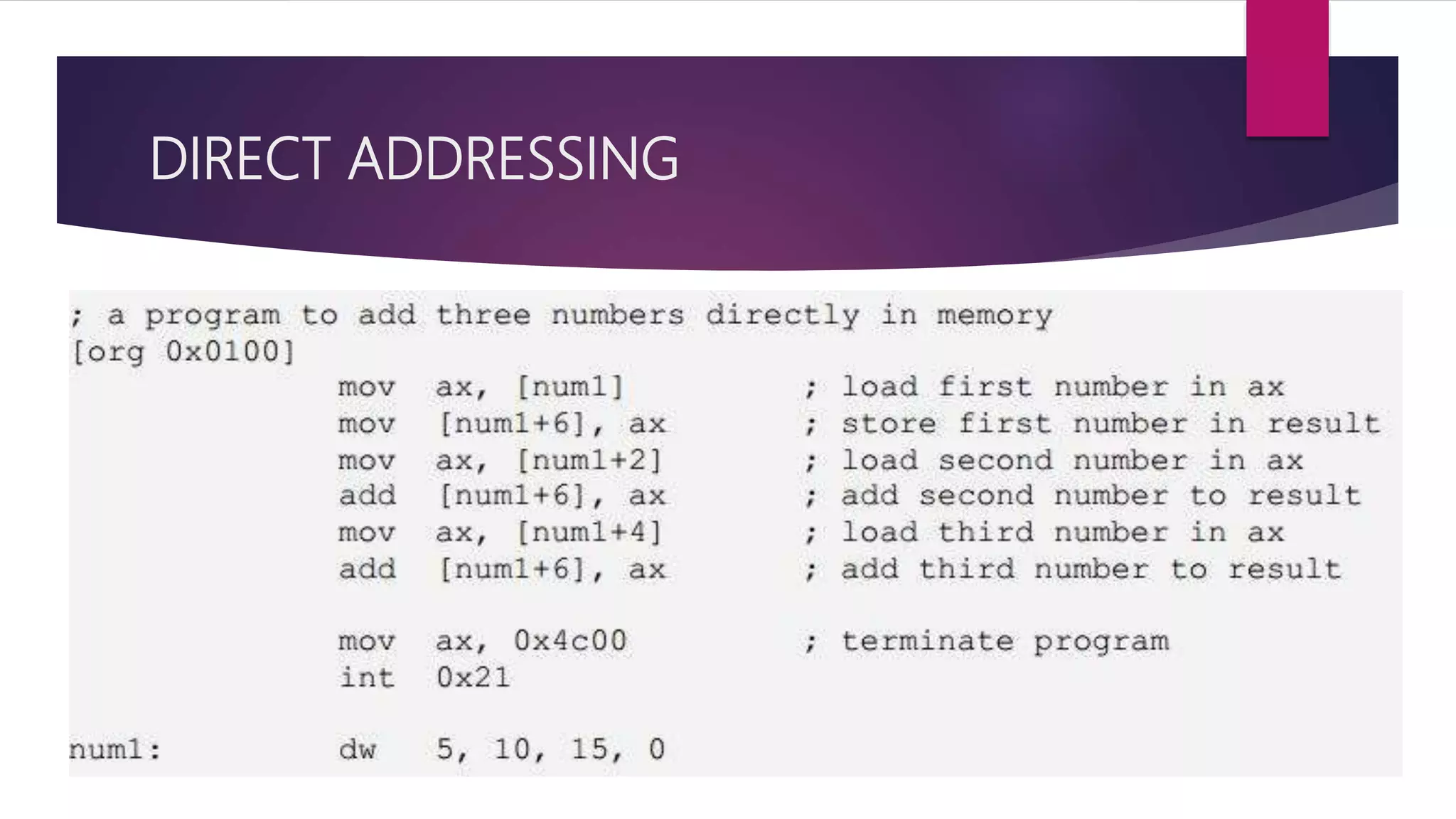 Assembly language (Example with mapping from C++ to Assembly) | PPTX | Programming Languages ...