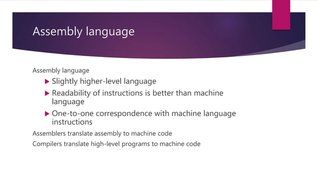 Assembly language (Example with mapping from C++ to Assembly) | PPTX ...