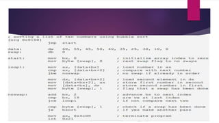 Assembly language (Example with mapping from C++ to Assembly) | PPT