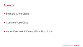MapR on Azure: Getting Value from Big Data in the Cloud - | PPT