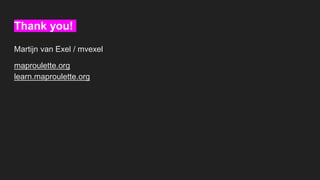 MapRoulette Cooperative Challenges | PPTX