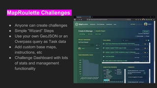 MapRoulette Cooperative Challenges | PPTX