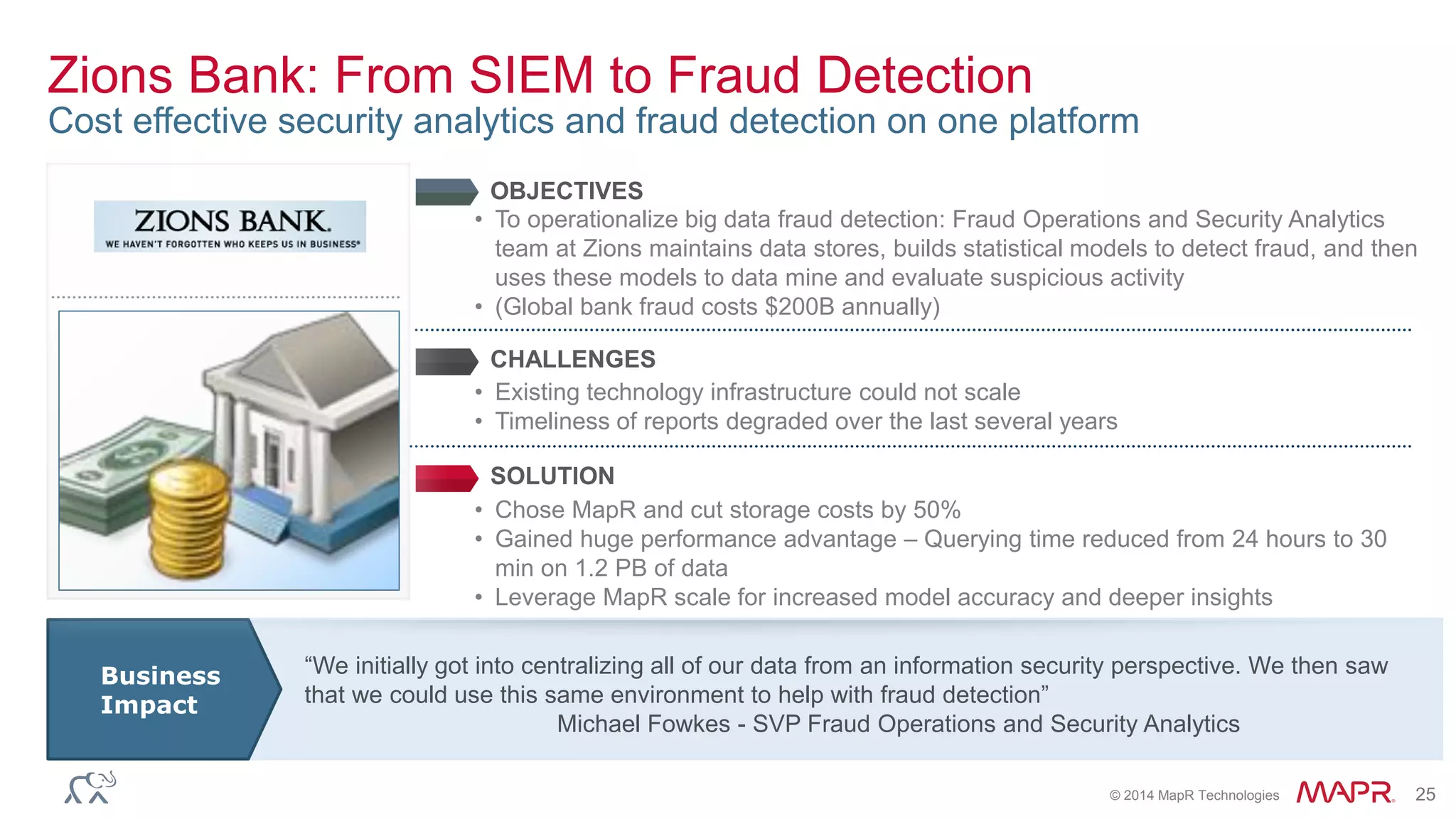 Big Data Hadoop Briefing Hosted by Cisco, WWT and MapR: MapR Overview ...