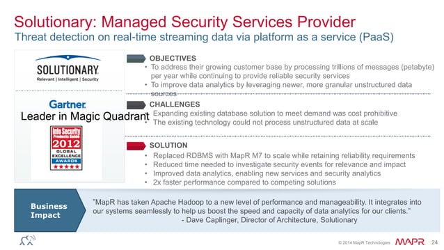 Big Data Hadoop Briefing Hosted By Cisco Wwt And Mapr Mapr Overview Presentation Ppt
