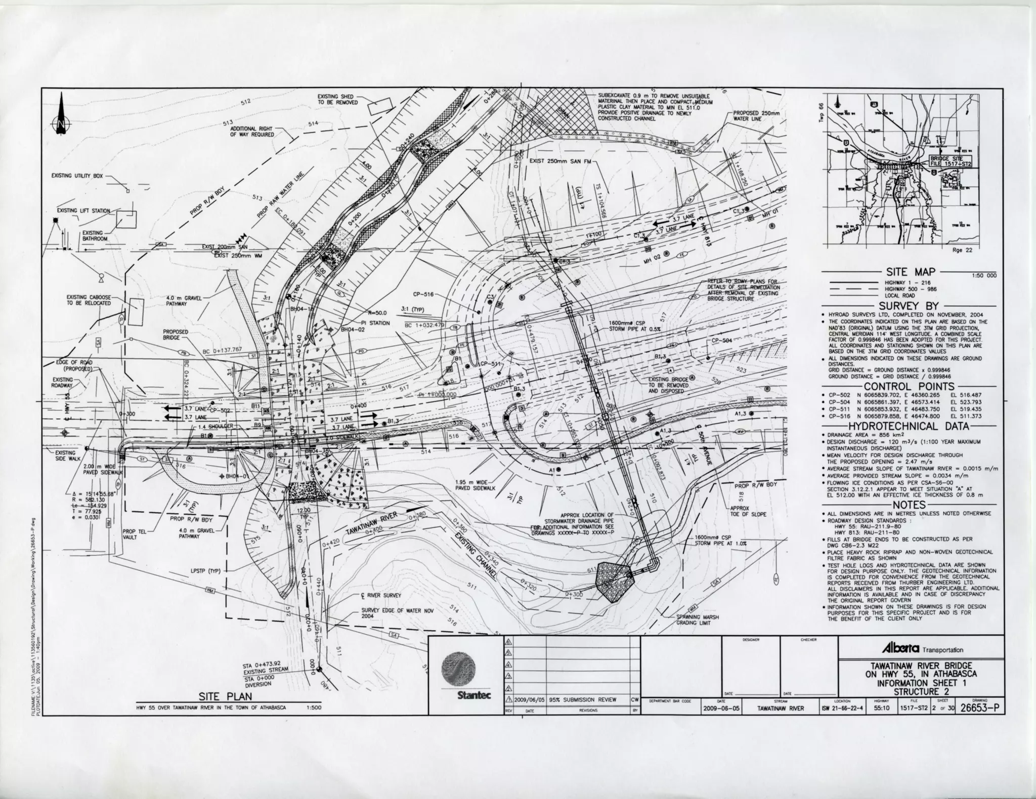 Maps of the Proposed Tawatinaw River Realignment | PDF