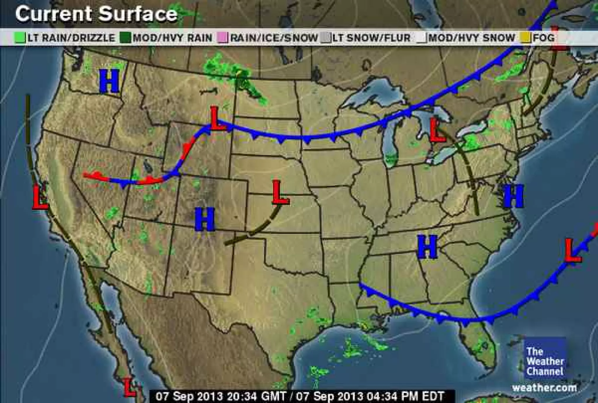 Midlatitude Cyclone Maps Fall 2013 | PPT