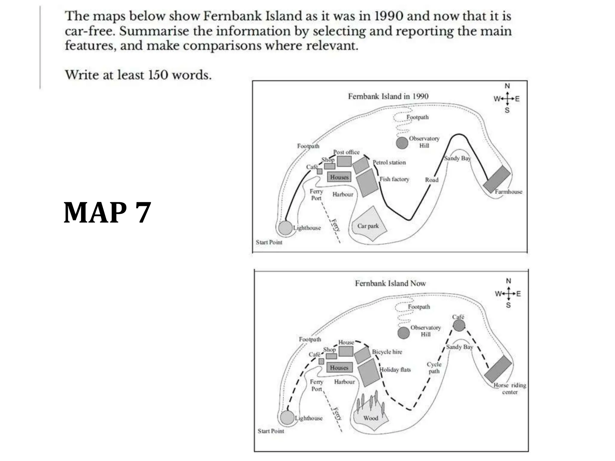 18 map exercise for ielts writing task 1 report | PPTX