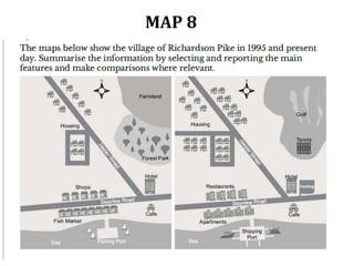 18 map exercise for ielts writing task 1 report | PPTX