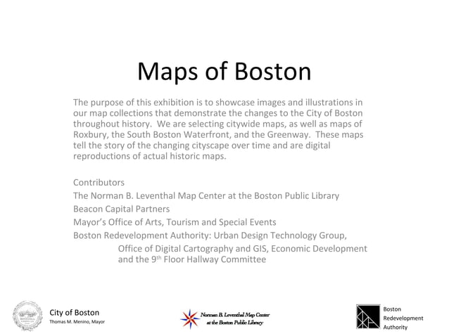 Maps of-boston | PPT | Geography | Science
