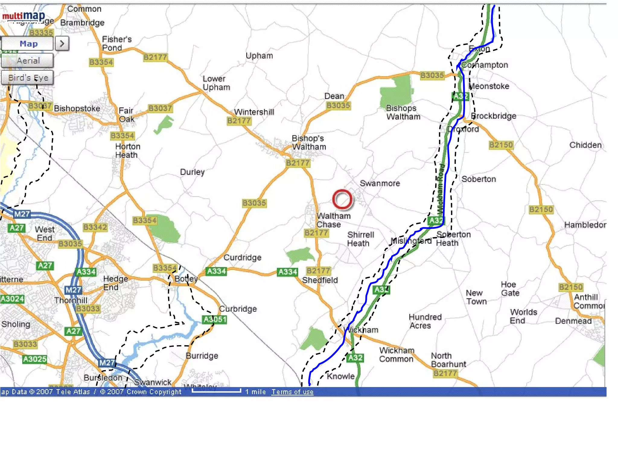 Map of Swanmore | PPT
