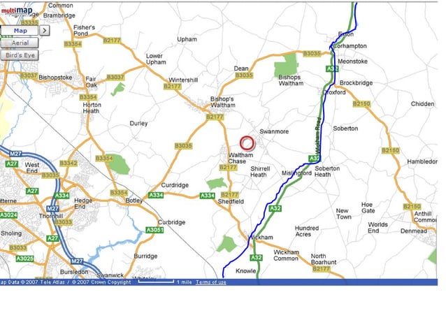 Map of Swanmore | PPT
