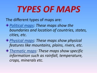 MAPS AND MAP READING - Copy.pptx | Geography | Science