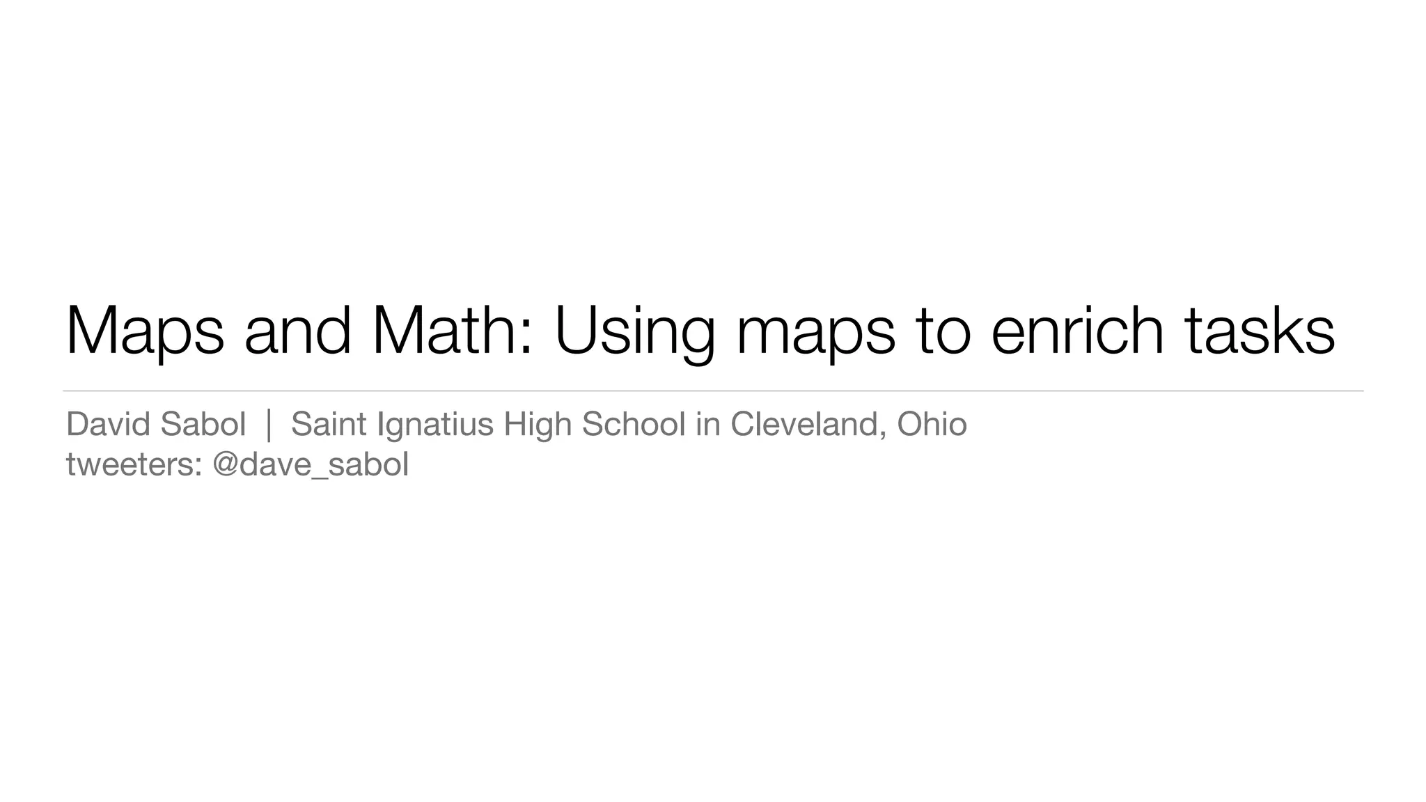 Maps and Math CwiC | PPT