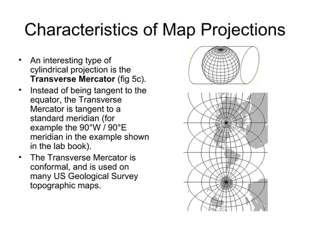 Map scale and projection