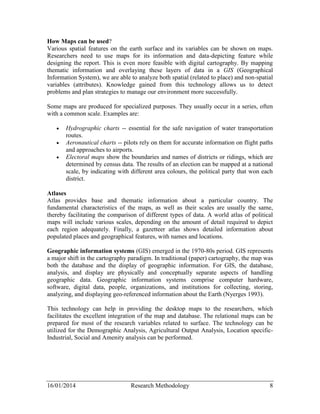 Use of Maps and Charts in Research | PDF