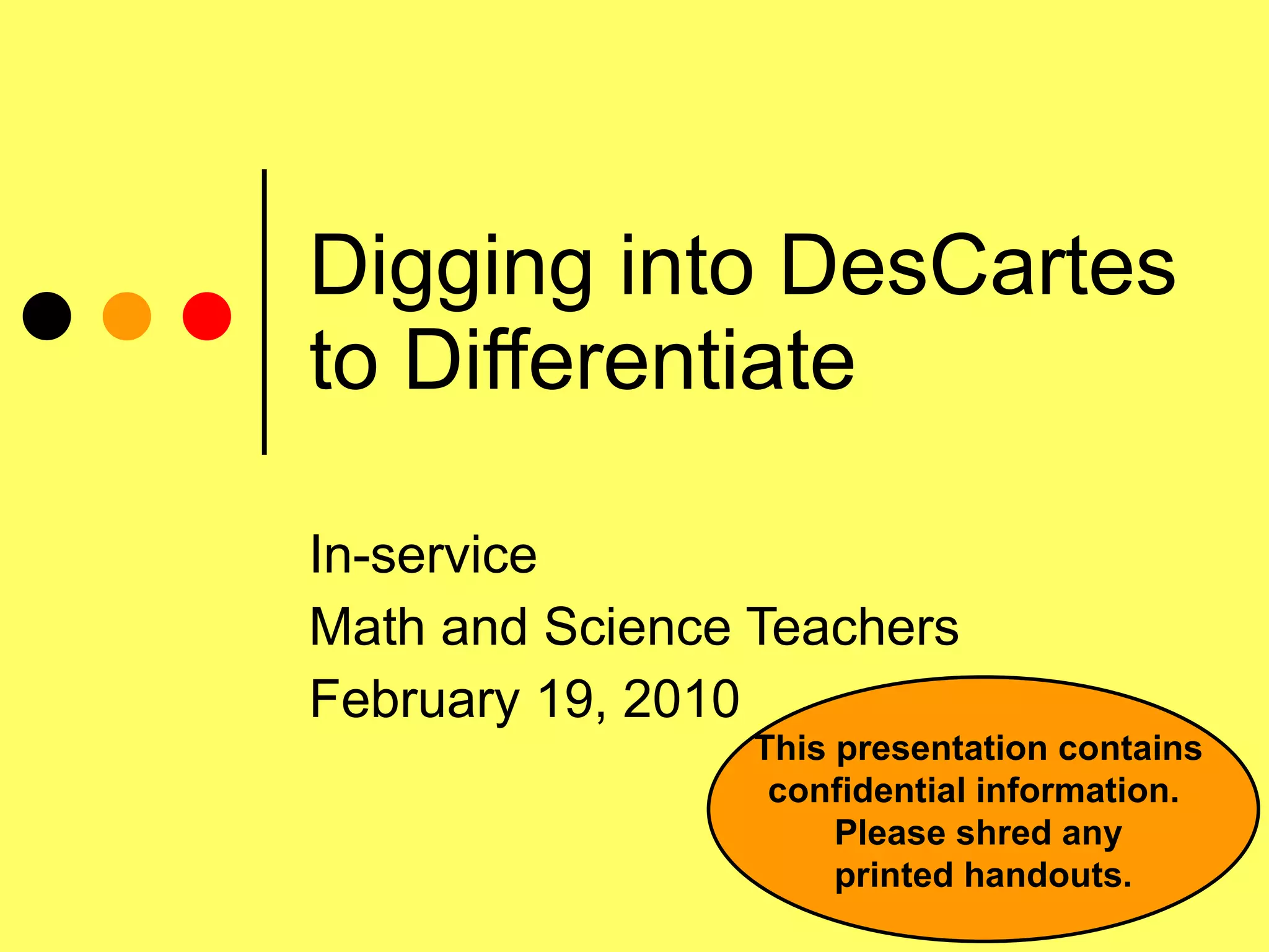 MAPS_differentiation_math_science | PPT