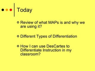 MAPS_differentiation_math_science | PPT