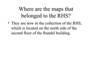 Maps in the Rochester NY Library for the NY State Archives Day 2011 | PPT