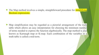 Map Simplification in computer organization architecture | PPTX
